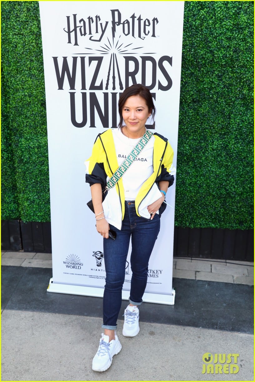 Ally Maki Attends Harry Potter: Wizards Unite Launch Event With Fiance Travis Atreo | Photo ...