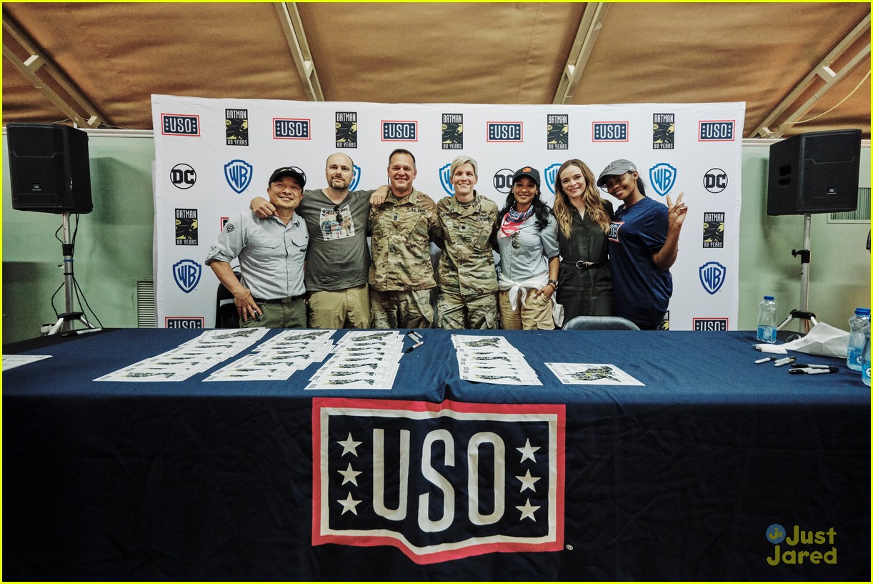 Candice Patton, Danielle Panabaker & Nafessa Williams Visit Troops in ...