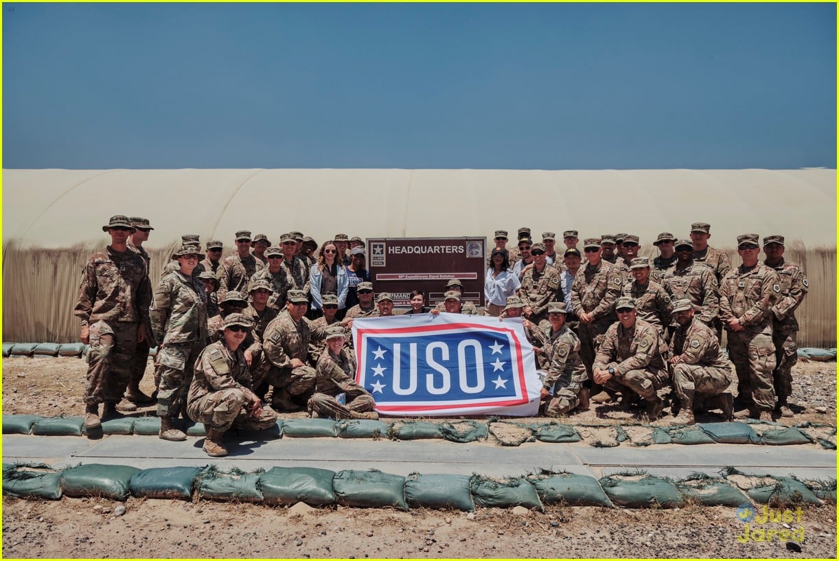 Candice Patton, Danielle Panabaker & Nafessa Williams Visit Troops in ...