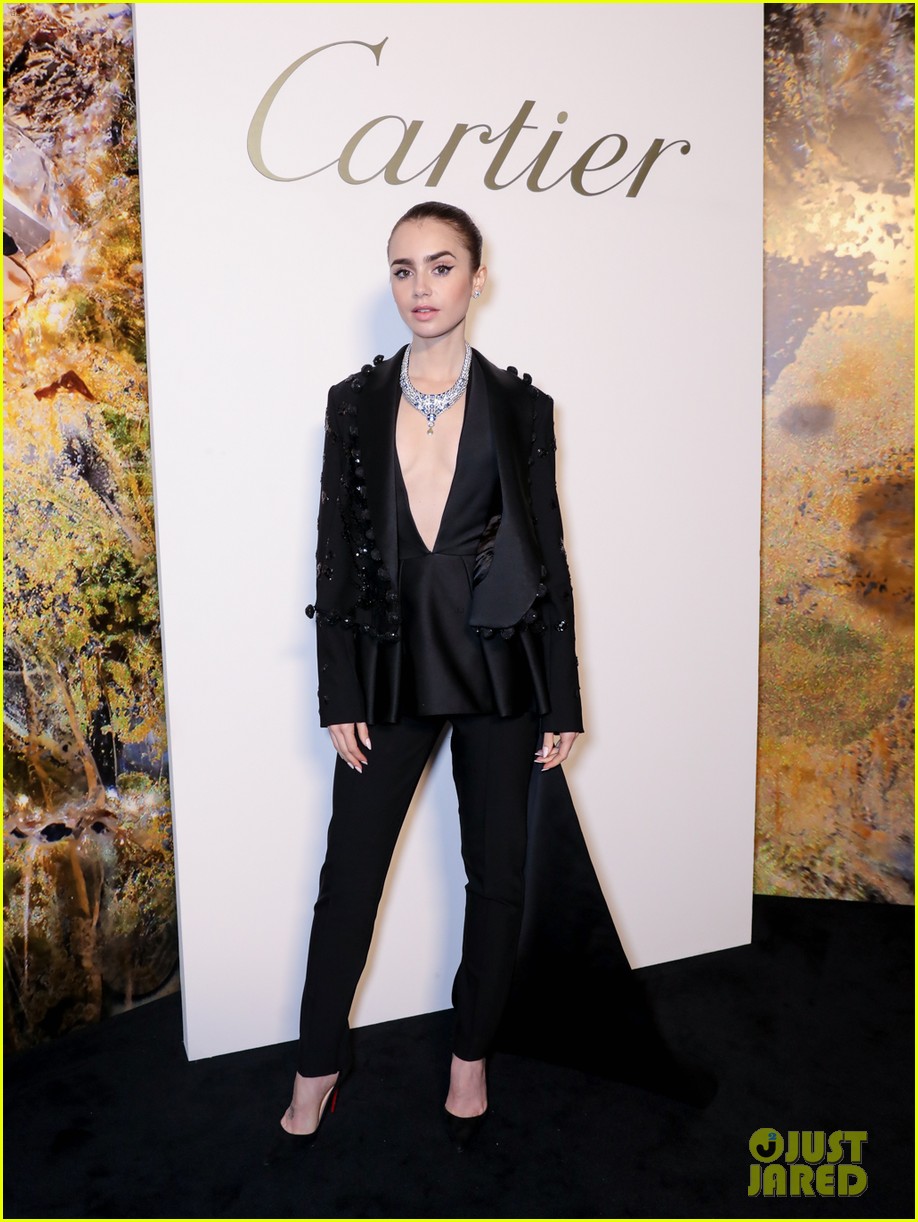 Lily Collins Stuns at Cartier's Magnitude Gala Dinner in London | Photo ...
