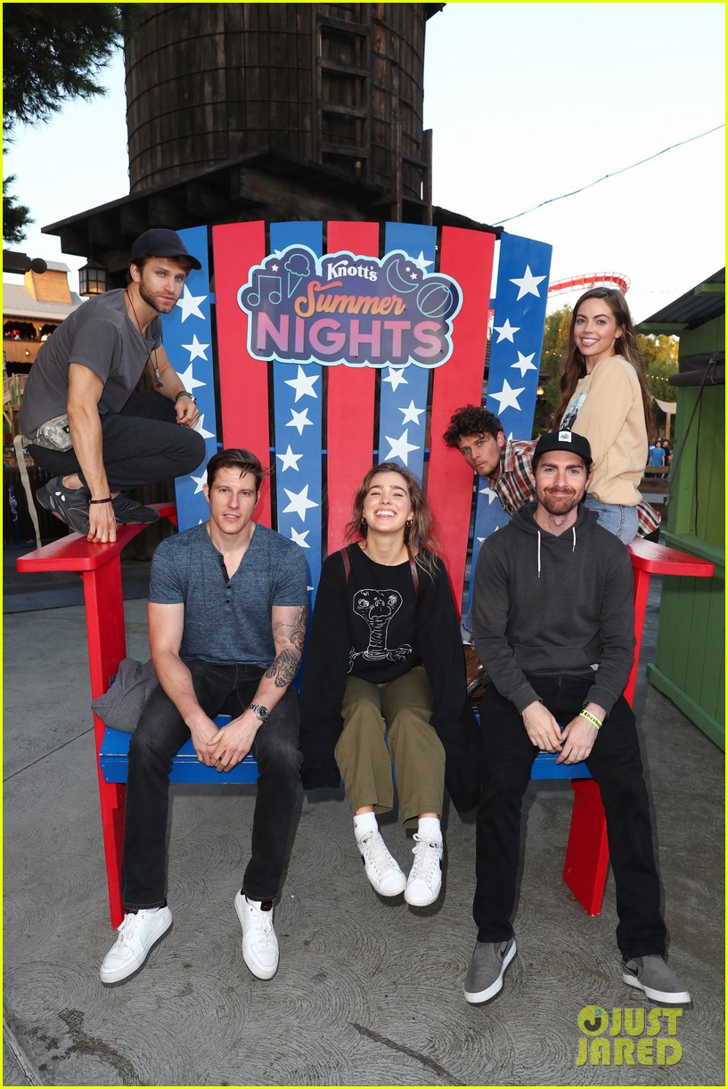 Haley Lu Richardson, Brett Dier, & Keegan Allen Get Silly at Knott's ...