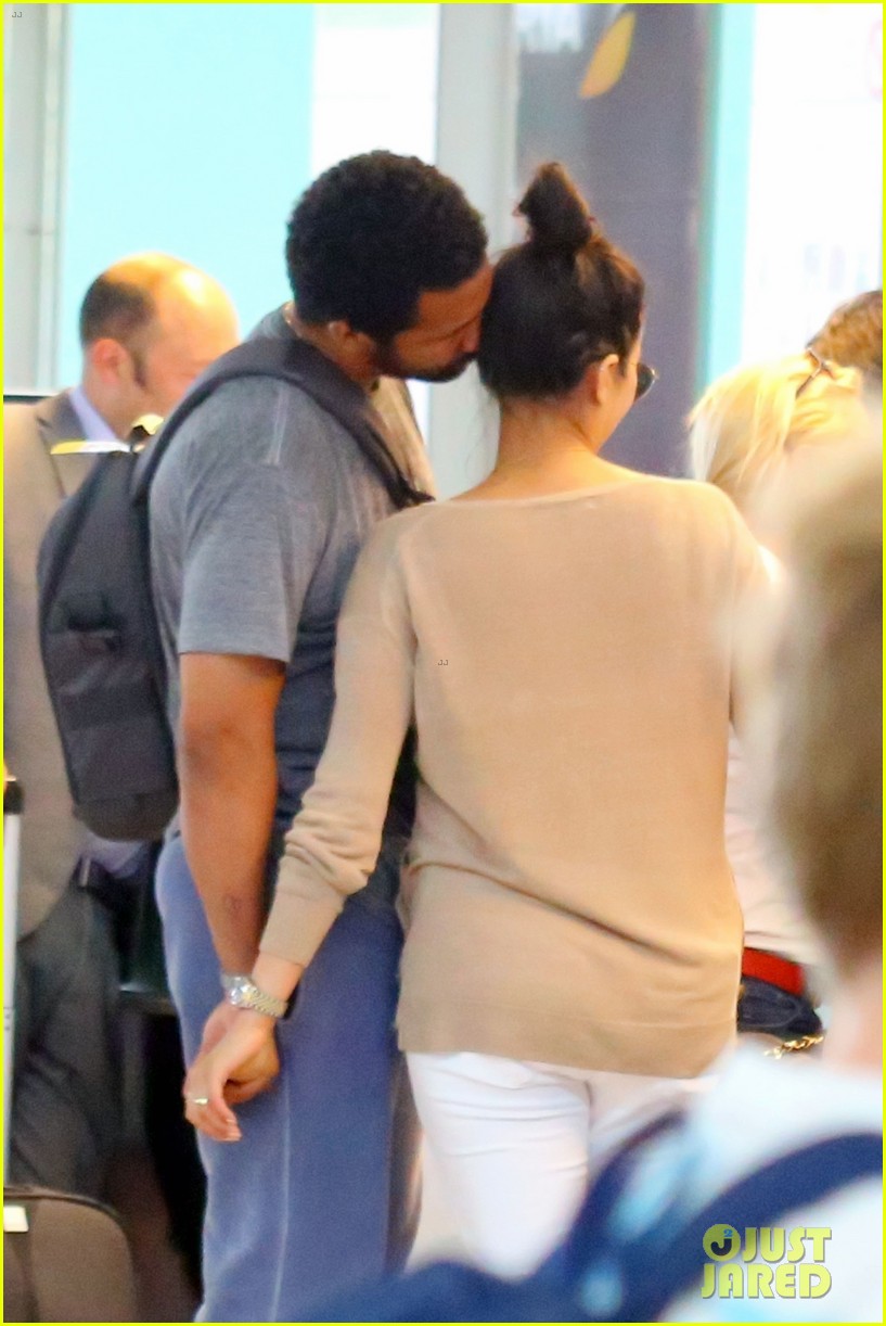 Pregnant Shay Mitchell Laughs At Partner Matte Babel At The Airport ...