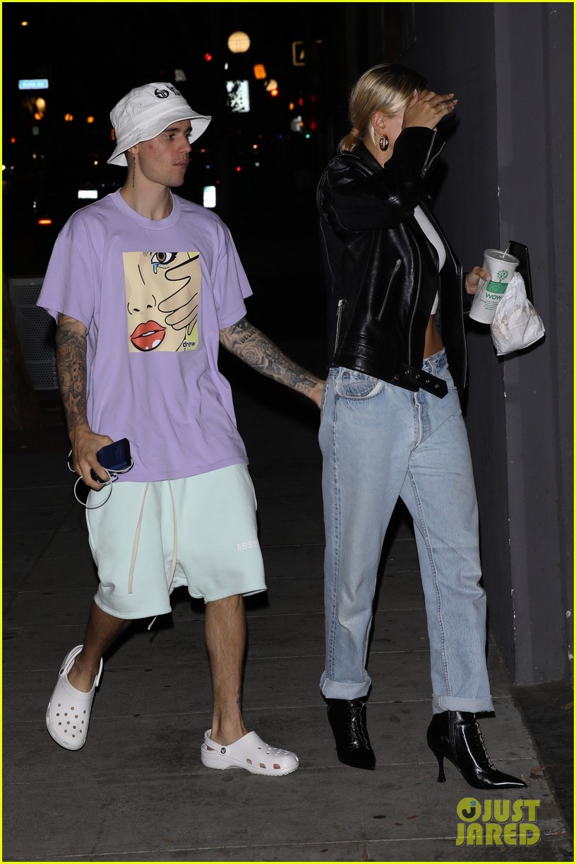 Justin Bieber Grabs Burgers With Wife Hailey After Second Wedding ...