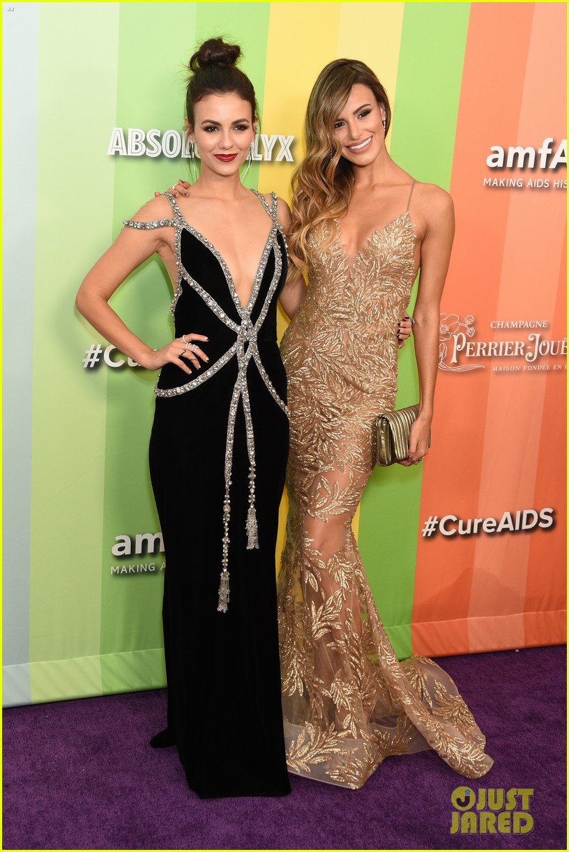Victoria Justice & Madison Grace Were The Glammest Sisters at amfAR's ...