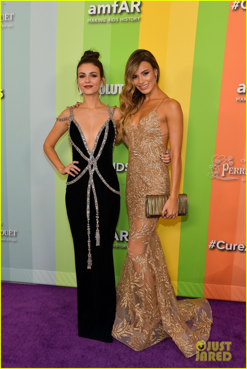 Victoria Justice & Madison Grace Were The Glammest Sisters at amfAR's ...