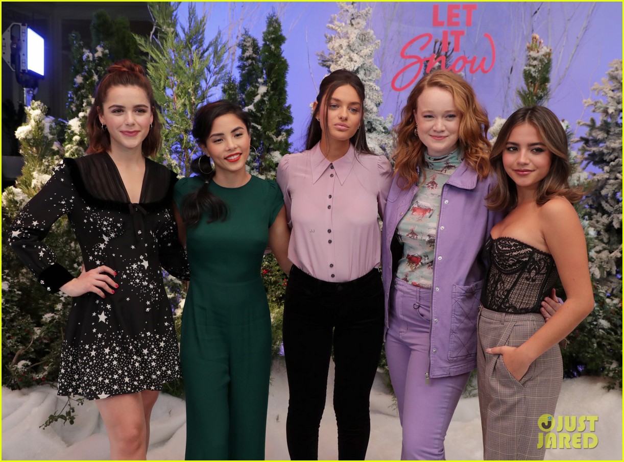 Mitchell Hope Kisses Kiernan Shipka at 'Let It Snow' Photocall! | Photo ...