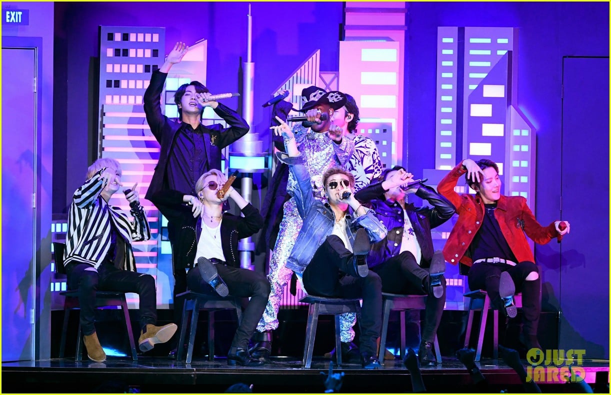 Bts Sings Seoul Town Road With Lil Nas X During Grammys Medley Photo 1285319 Photo Gallery