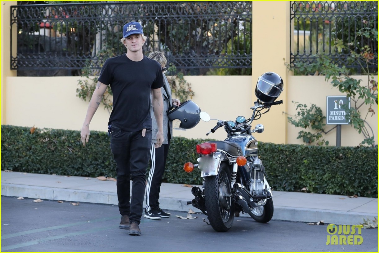 Miley Cyrus & Cody Simpson Go For Motorcycle Ride After Dinner | Photo ...