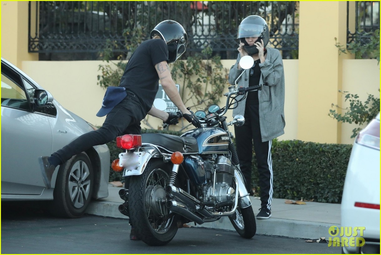 Miley Cyrus & Cody Simpson Go For Motorcycle Ride After Dinner | Photo ...