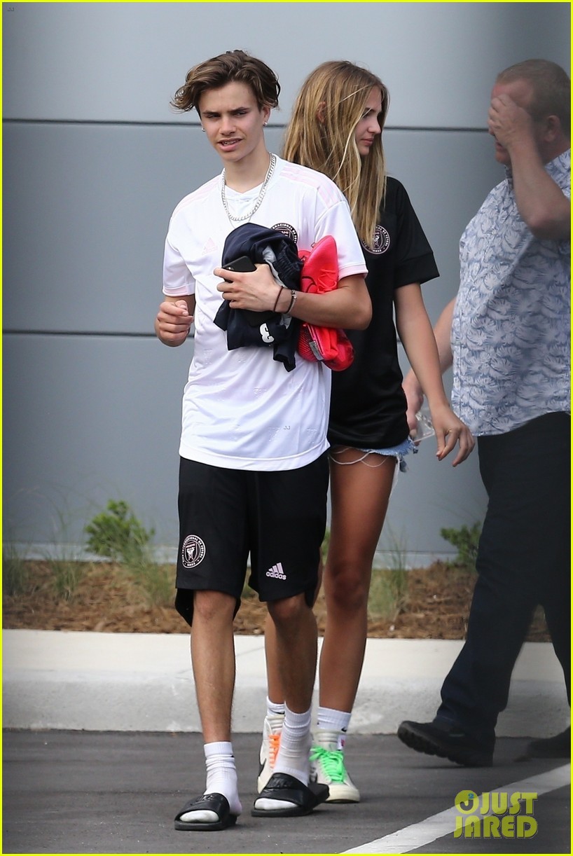 Romeo Beckham's Girlfriend Mia Regan Joins Him at Family Soccer ... Romeo Beckham's Girlfriend Mia Regan Joins Him at Family Soccer ...