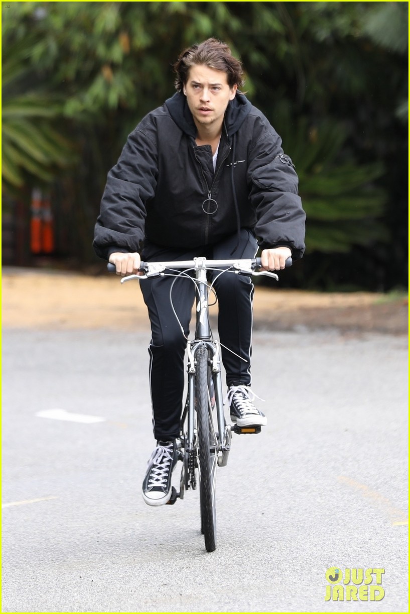 Cole Sprouse Rides His Bike Around His Neighborhood | Photo 1292426 ...