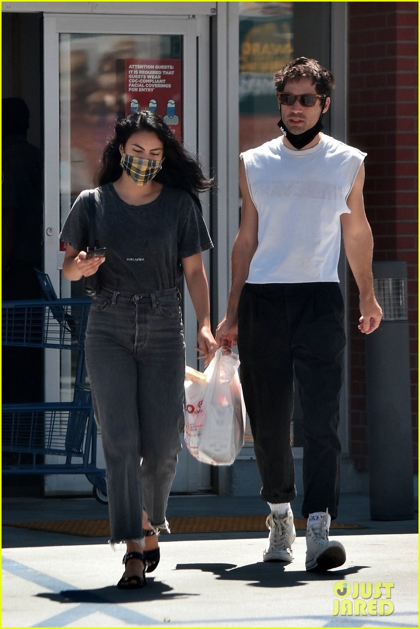 Camila Mendes & Grayson Vaughan Pick Up Goodies For Her Pup Truffle ...