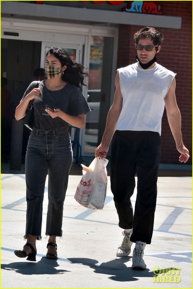 Camila Mendes & Grayson Vaughan Pick Up Goodies For Her Pup Truffle ...