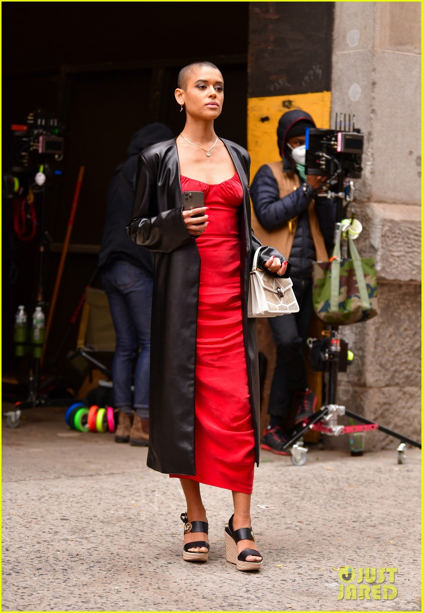 Full Sized Photo of jordan alexander whitney peak dress up to film ...