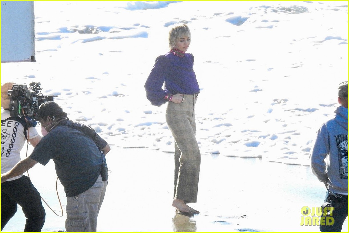 Full Sized Photo of miley cyrus filming new music video at beach 24 ...