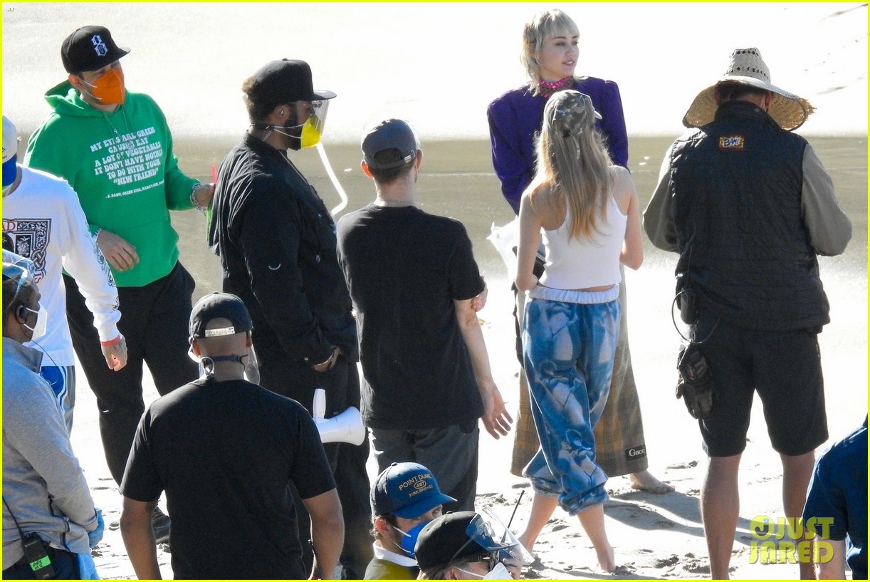 Full Sized Photo of miley cyrus filming new music video at beach 38 ...