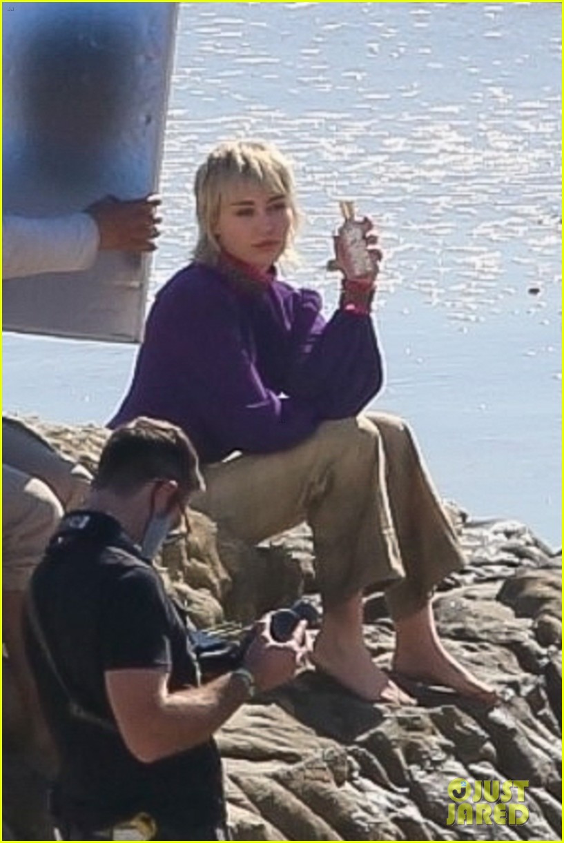 Full Sized Photo of miley cyrus filming new music video at beach 62 ...