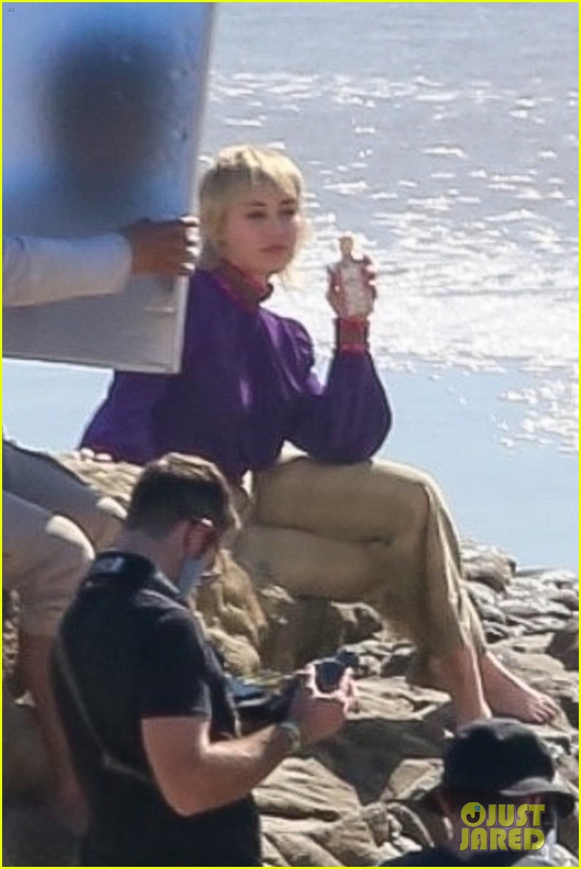 Full Sized Photo of miley cyrus filming new music video at beach 68 ...