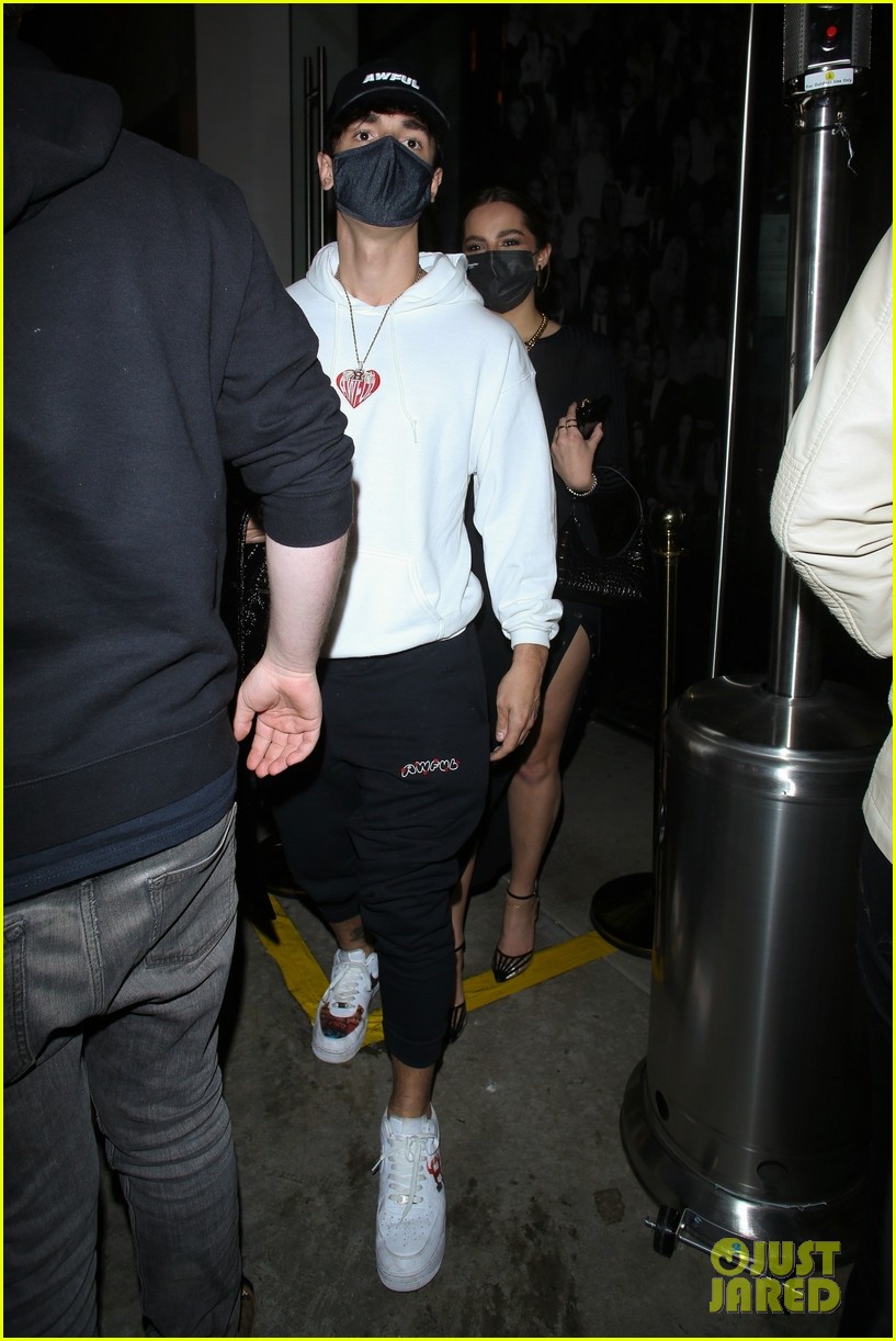 Full Sized Photo of addison rae and bryce hall go out to dinner with ...