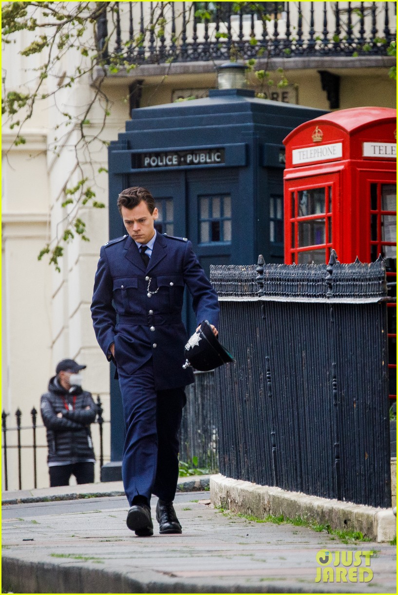 Harry Styles Wears Full Policeman Uniform in New Set Photos with David ...