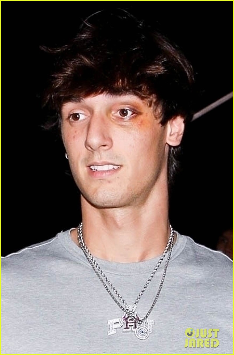 Full Sized Photo of bryce hall goes out with friends after arriving ...