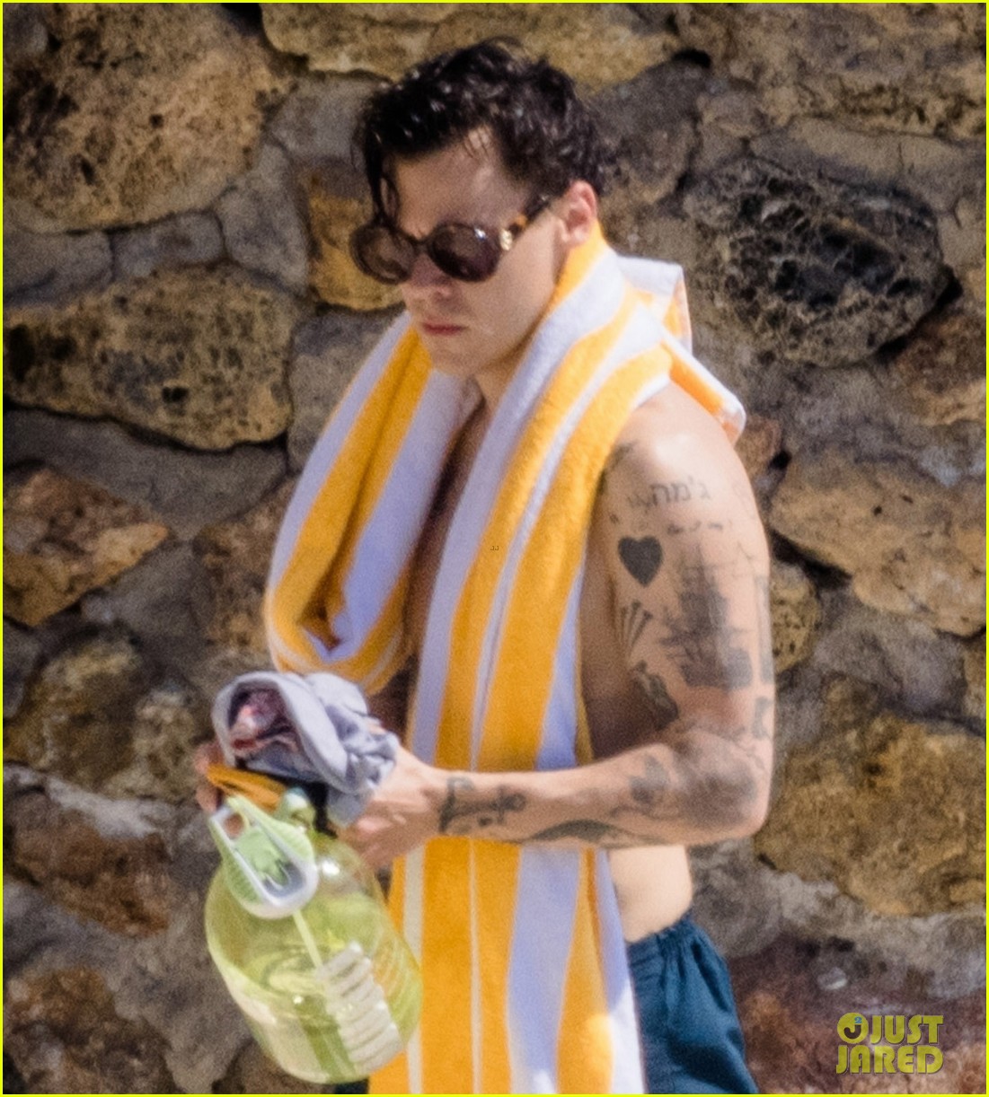 Shirtless Harry Styles Looks So Hot in These New Photos from Italy ...