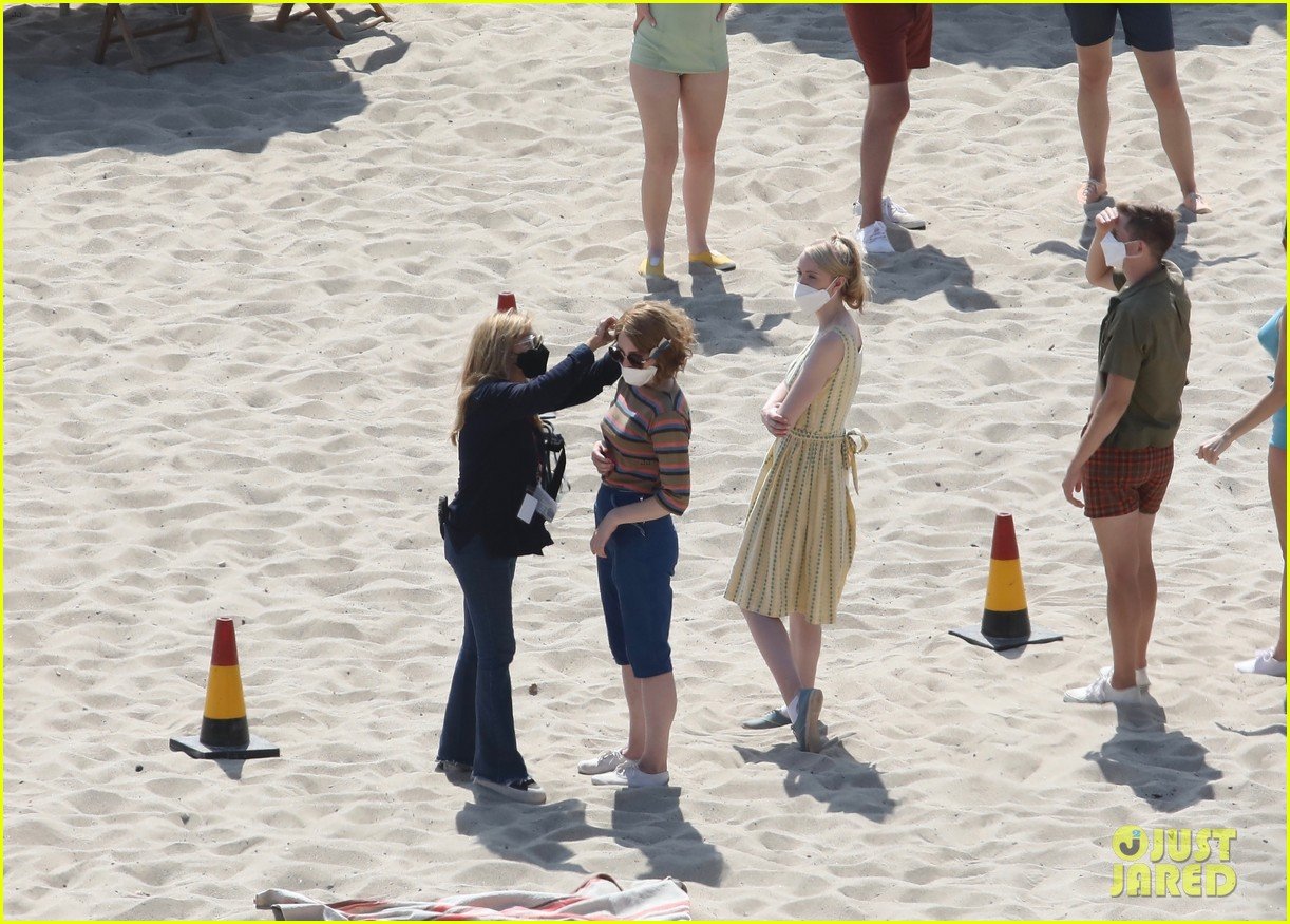 Chloe East & Newcomer Sam Rechner Hit The Beach To Film New Steven ...