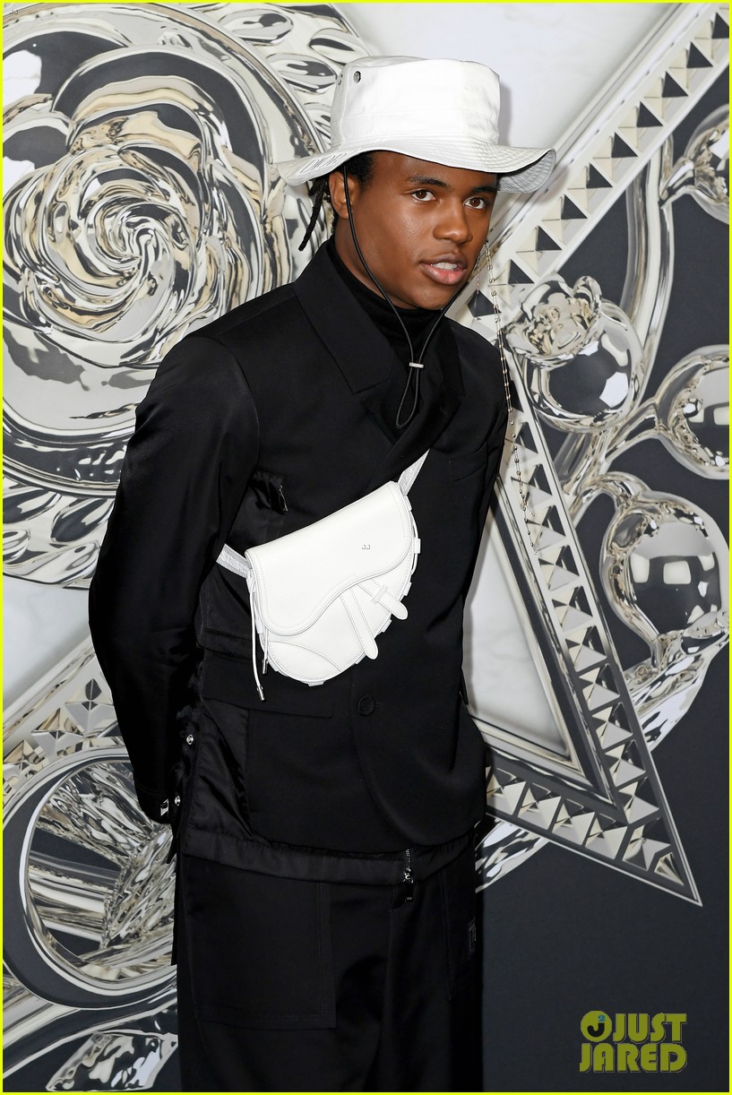 Thomas Doherty Sports a Different Look at Dior Homme Fashion Show ...