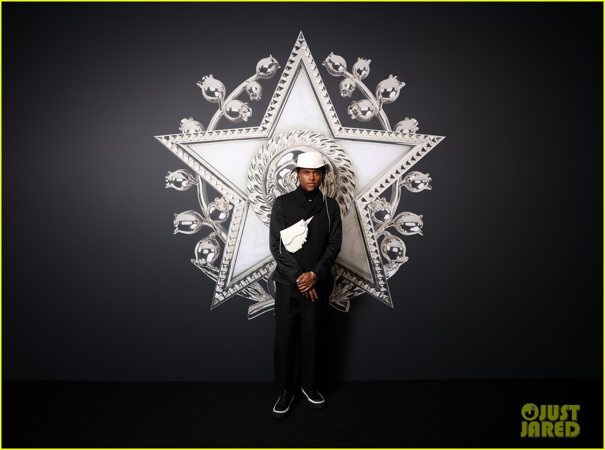 Thomas Doherty Sports a Different Look at Dior Homme Fashion Show ...