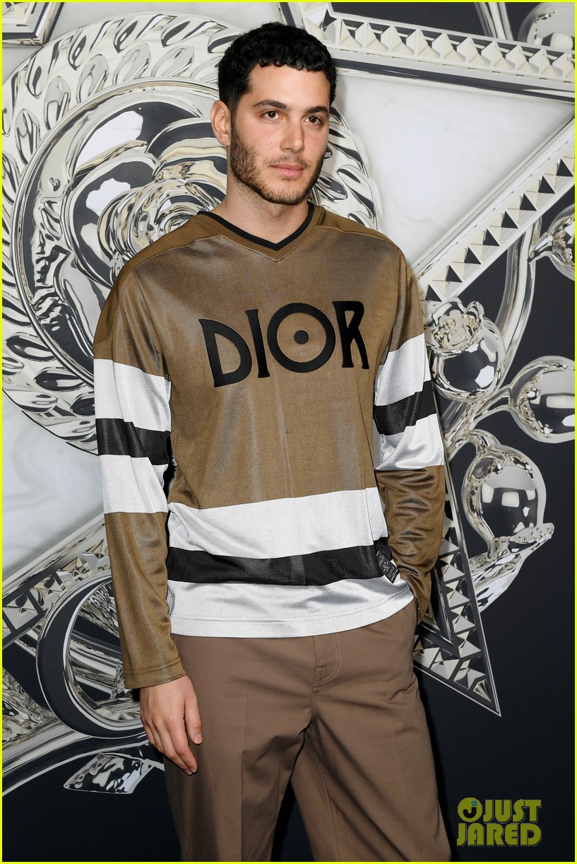 Thomas Doherty Sports a Different Look at Dior Homme Fashion Show ...