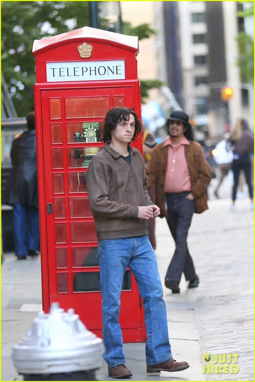 Tom Holland Hits The Streets Of Nyc To Film 'the Crowded Room' | Photo