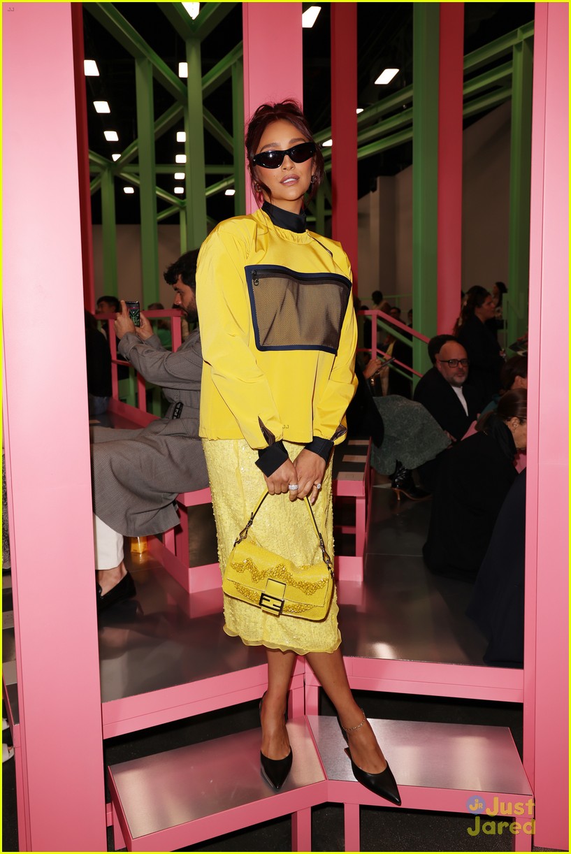 Shay Mitchell Shows Off New Red Hair at Fendi's Milan Fashion Week Show ...