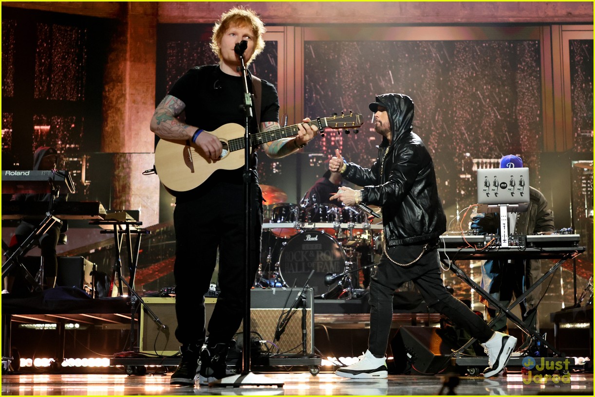 Full Sized Photo of olivia rodrigo meets up with ed sheeran at rock n ...