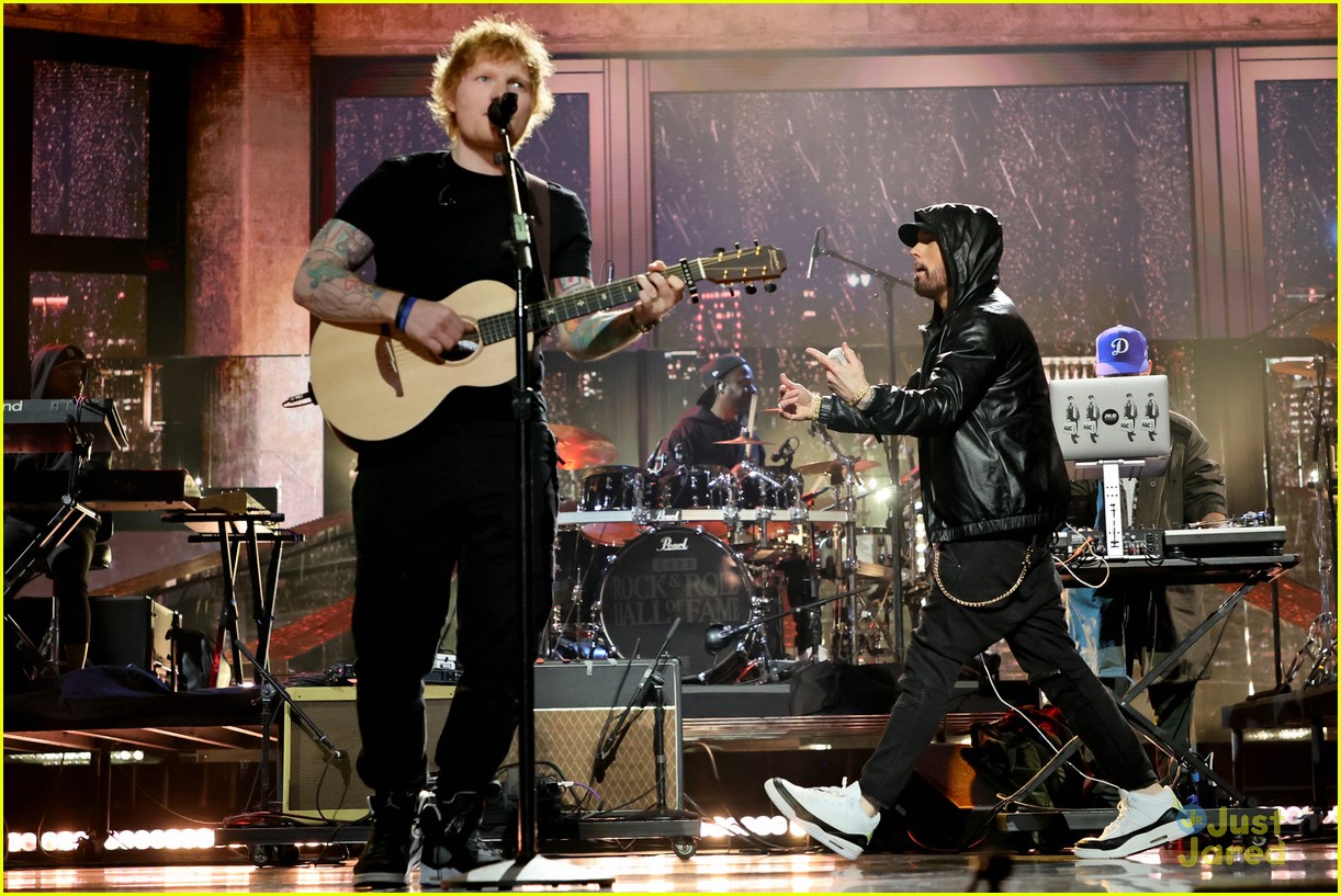 Full Sized Photo of olivia rodrigo meets up with ed sheeran at rock n ...