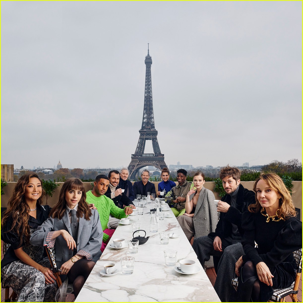 Lily Collins, Ashley Park & More Return to Paris to Celebrate 'Emily In Paris' Season 3 | Photo ...