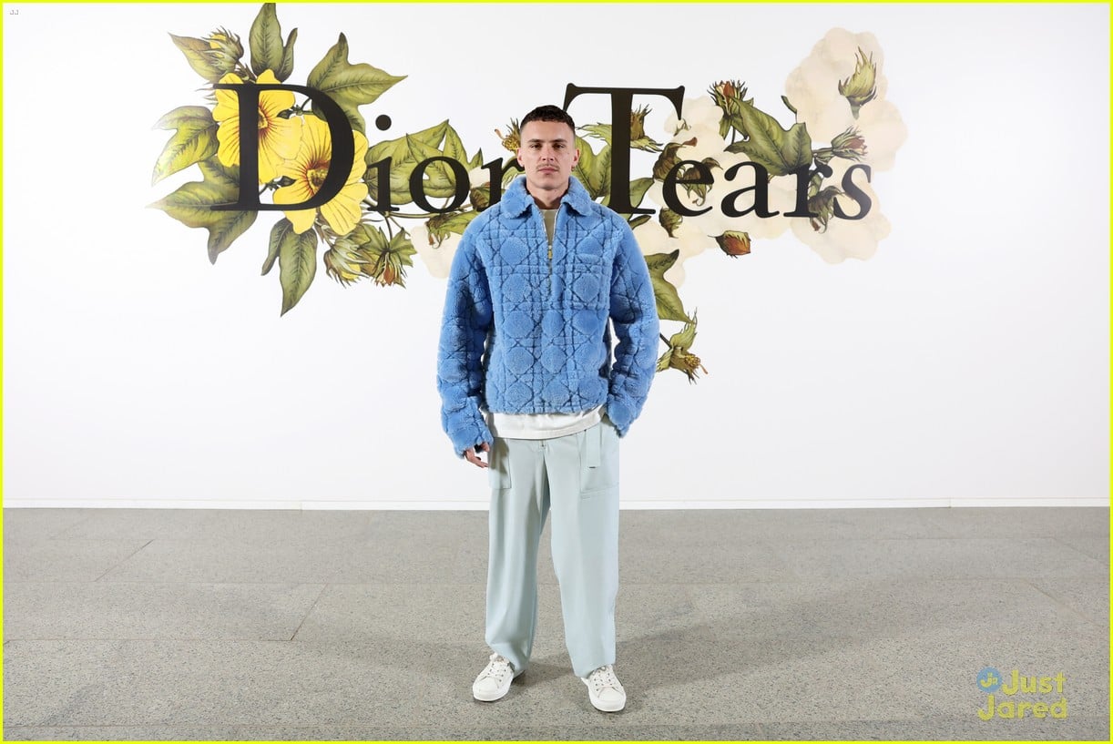 Thomas Doherty & Mena Massoud Attend Dior Tears Photo Call After Their ...