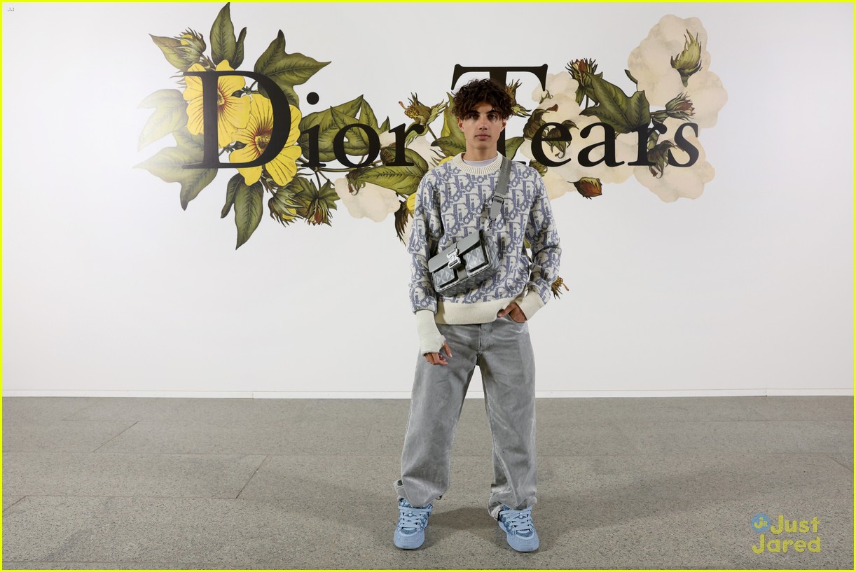 Thomas Doherty & Mena Massoud Attend Dior Tears Photo Call After Their ...