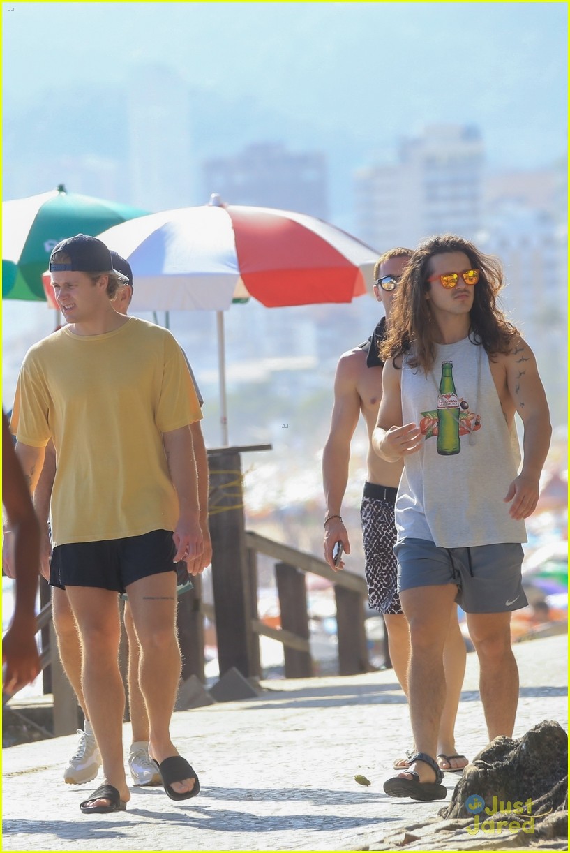 Owen Patrick Joyner & Charlie Gillespie Hit the Beach in Rio After ...