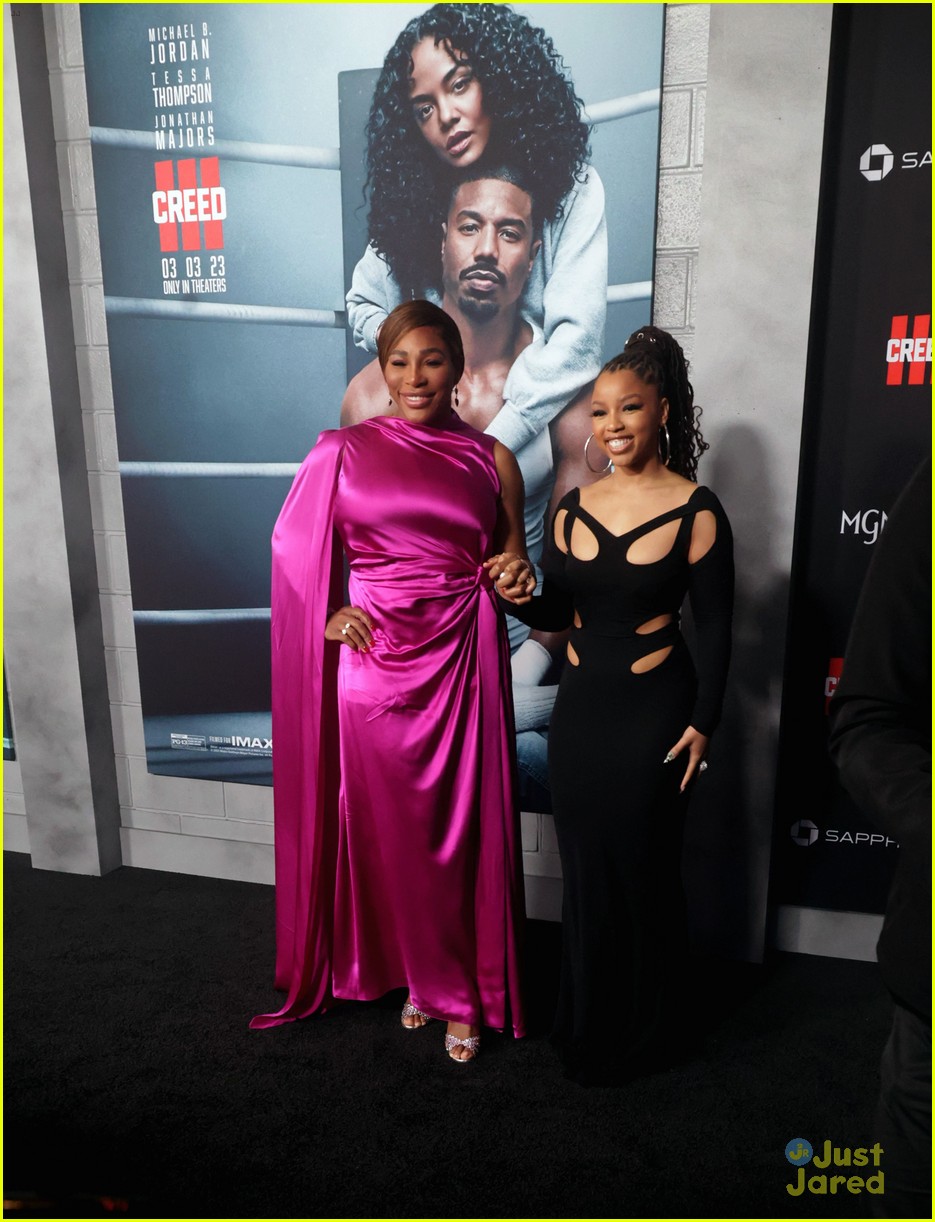 Chloe Bailey Meets Up with Serena Williams at 'Creed III' Premiere ...