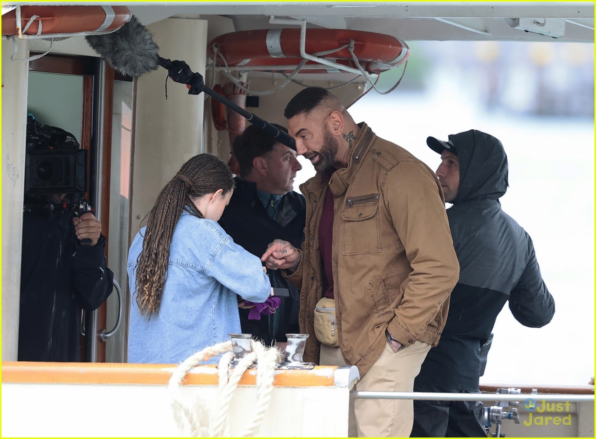 Chloe Coleman & Dave Bautista Film Final Scenes for 'My Spy 2' in ...