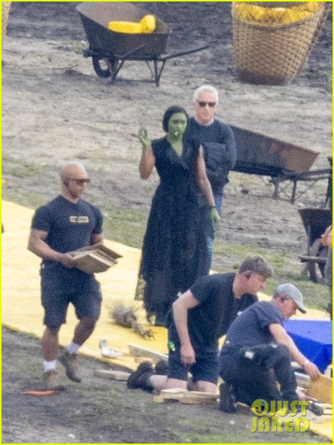Cynthia Erivo Films Flying Scenes as Elphaba for 'Wicked' Movies ...