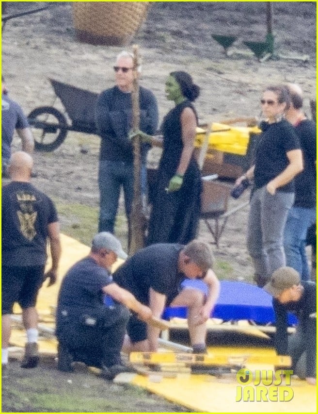 Cynthia Erivo Films Flying Scenes as Elphaba for 'Wicked' Movies ...