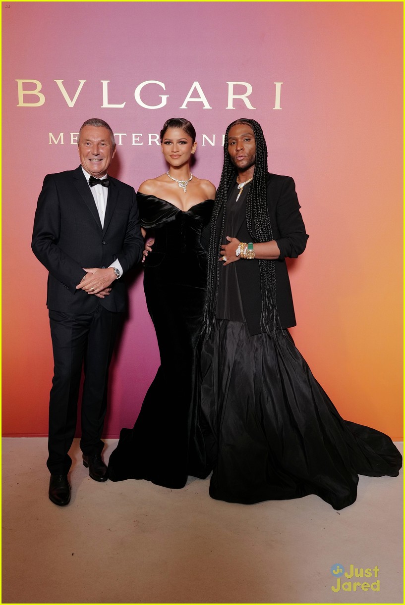 Zendaya & Lisa Go Glam In Black Gowns at Bulgari Mediterranean Launch ...