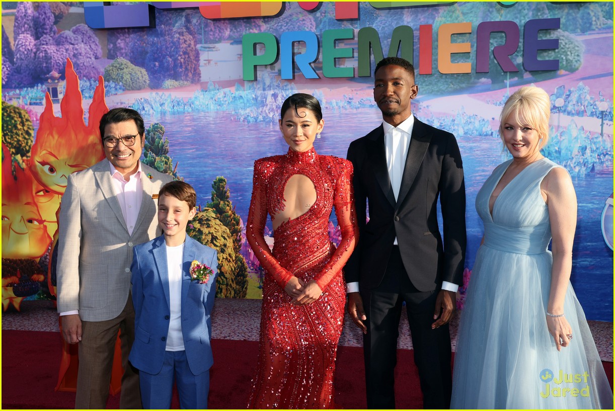 Leah Lewis & Mamoudou Athie Pose With Their Characters at 'Elemental' LA Premiere | Photo ...