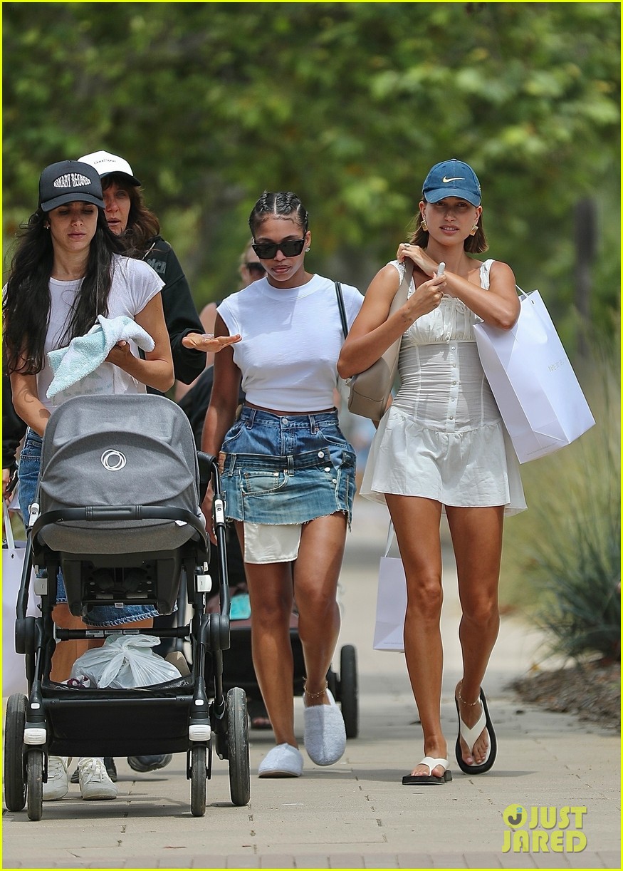 Hailey Bieber Spends Her Sunday Shopping Around Malibu With Lori Harvey ...