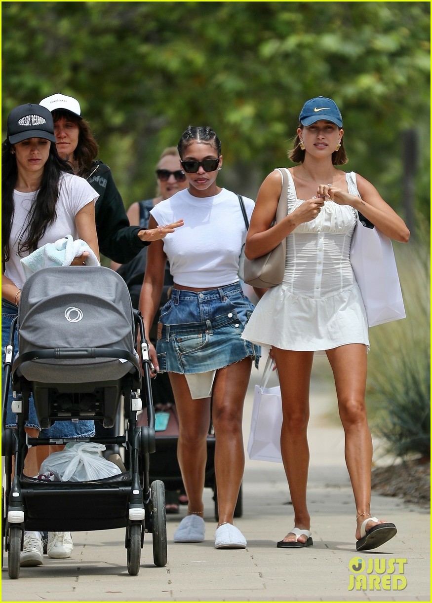 Hailey Bieber Spends Her Sunday Shopping Around Malibu With Lori Harvey ...