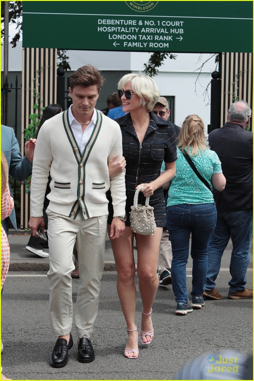 Pixie Lott & Oliver Cheshire Attend Wimbledon After Announcing First ...