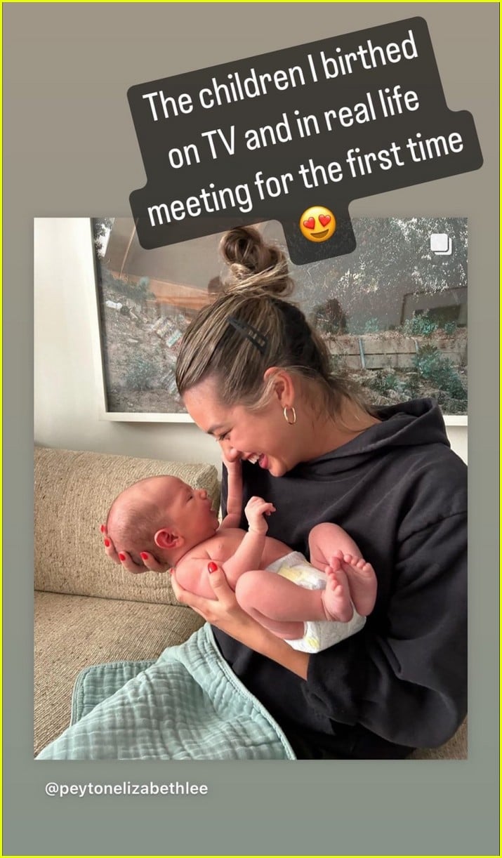 Peyton Elizabeth Lee Meets 'Andi Mack' Mom Lilan Bowden's Newborn Baby ...