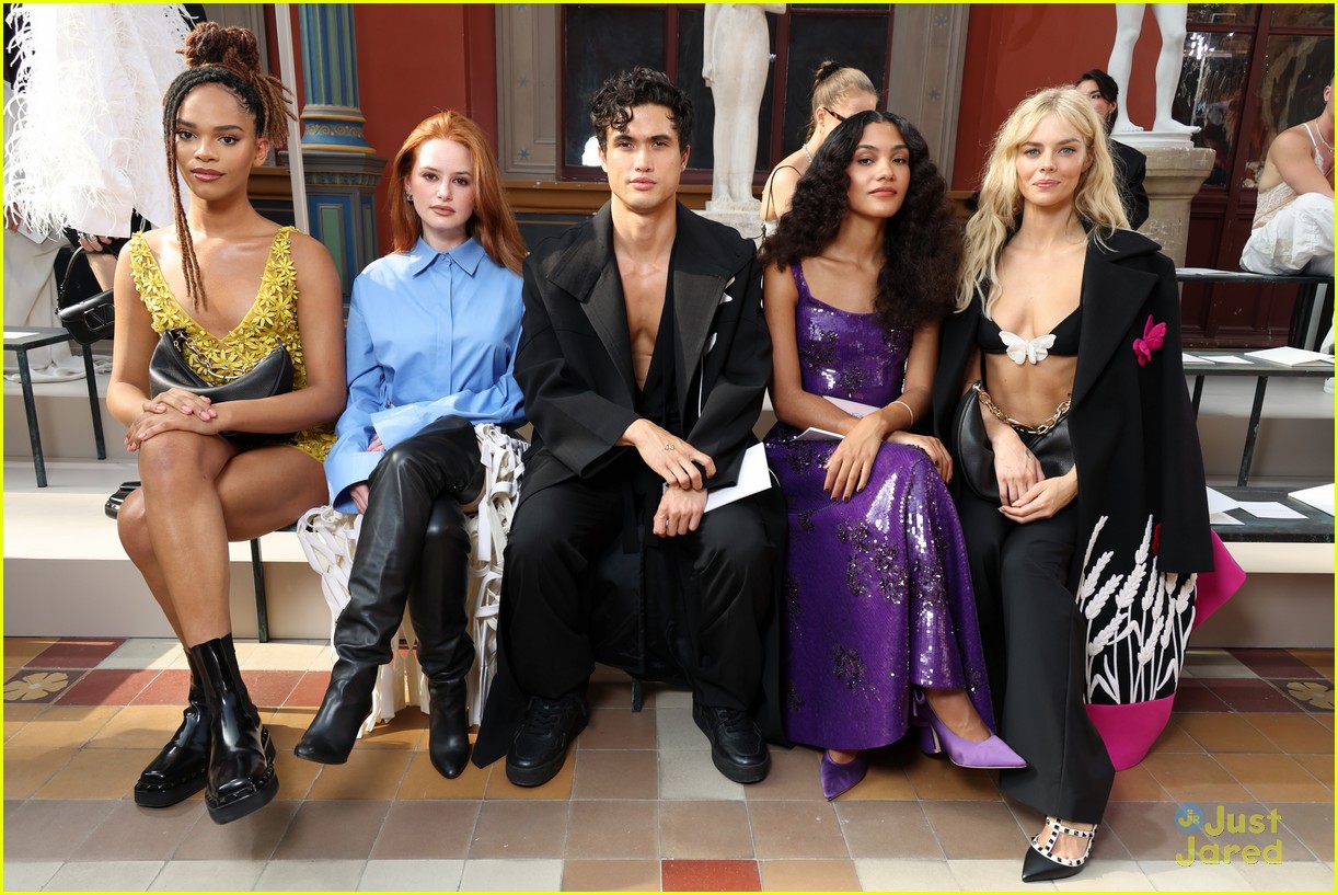 Full Sized Photo of charles melton madelaine petsch reunite at ...