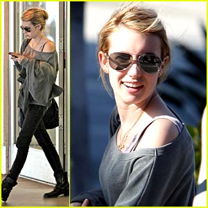 Emma Roberts: Laughing at LAX | Emma Roberts | Just Jared Jr.